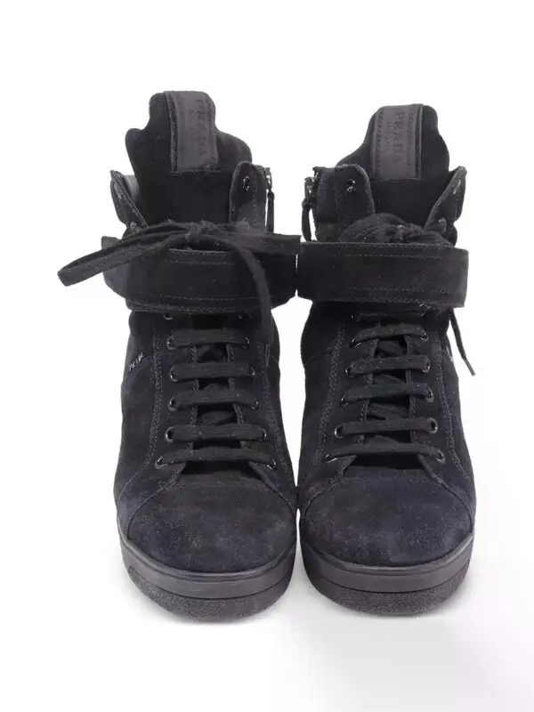 Prada Suede High-top Sneakers