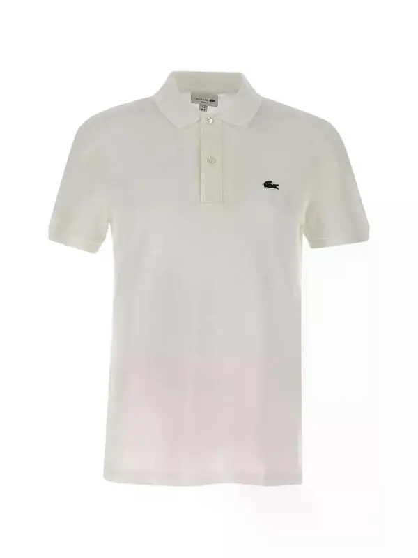 Lacoste Buttoned Logo Polo Shirt - Neutrals