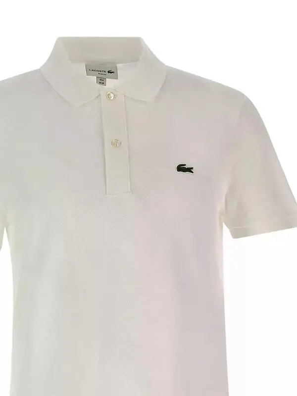 Lacoste Buttoned Logo Polo Shirt - Neutrals