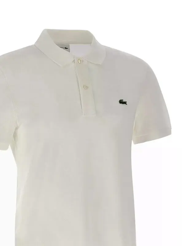 Lacoste Buttoned Logo Polo Shirt - Neutrals