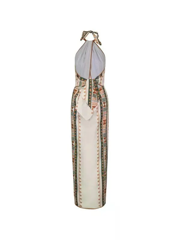 Johanna Ortiz Geometric-pattern Midi Dress