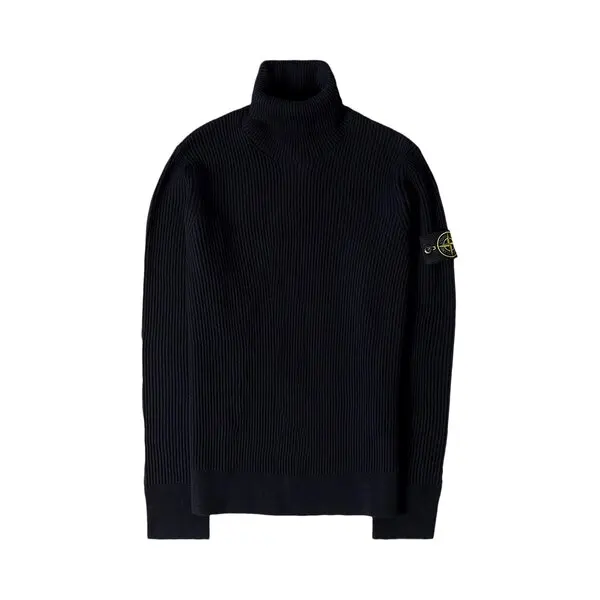 Stone Island Turtleneck Jumper - Blue