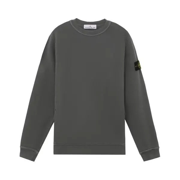 Stone Island Dyed Sweatshirt 'lead - Grey