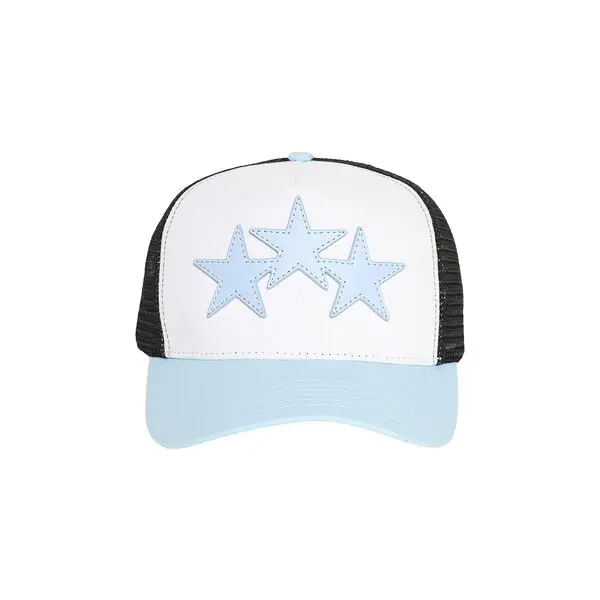 Amiri 3 Star Trucker Hat 'cerulean