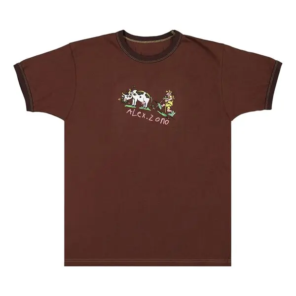ALEX ZONO Trail Tee - Brown
