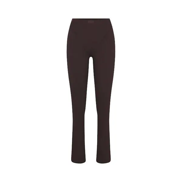 NIKESKIMS Matte High-waisted V-panel Straight Leggings 'dark Sepia