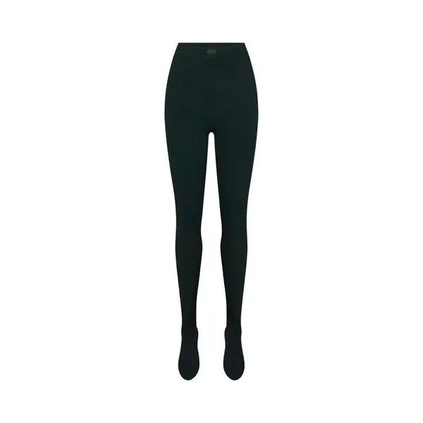 NIKESKIMS Matte High-waisted Footsie Grip Leggings 'dark Teal/dark Teal - Blue