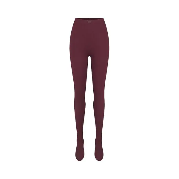 NIKESKIMS Matte Footsie Grip Legging 'currant