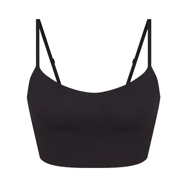 NIKESKIMS Matte Cami Bra Top 'obsidian