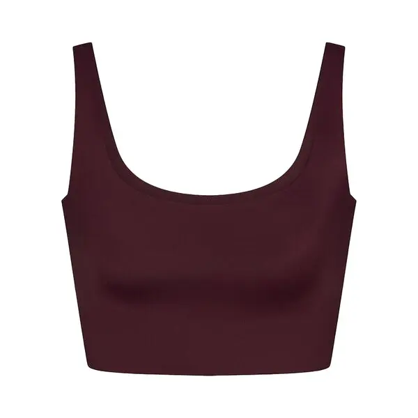 NIKESKIMS Shine Scoop Neck Bra Top 'currant - Red