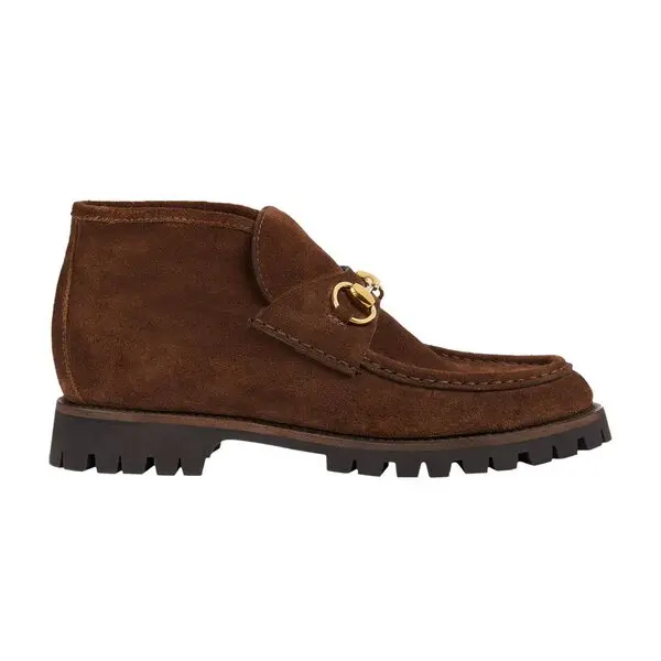 Gucci Wmns Horsebit Ankle Boot 'washed - Brown