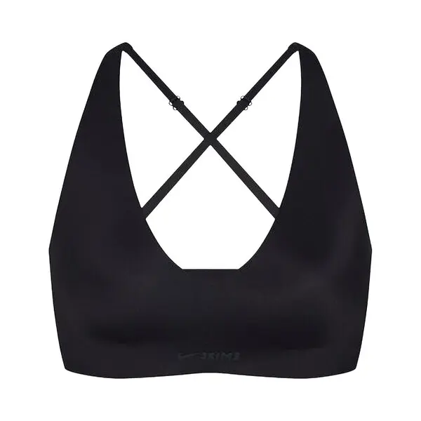 NIKESKIMS Shine V-neck Bra 'obsidian