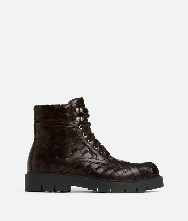 BOTTEGA  VENETA Haddock Lace-up Ankle Boot - Fondant