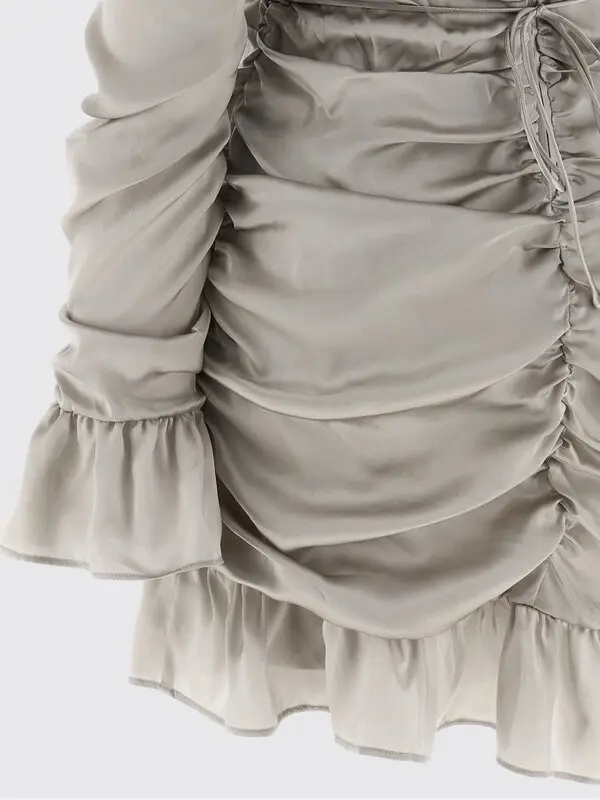 ROTATE BY BIRGER CHRISTENSEN Ruched Bow Detailed Dress