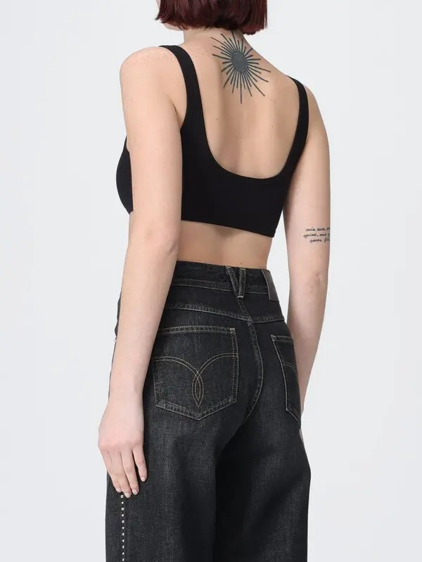 Versace Cropped Top - Black