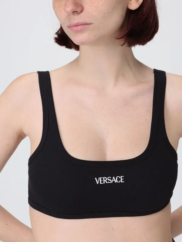 Versace Cropped Top - Black