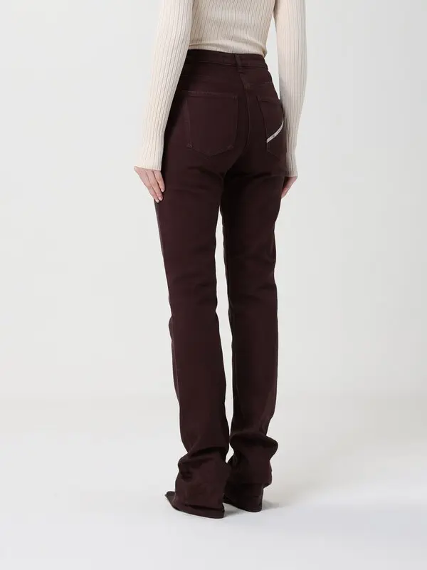 Elisabetta Franchi Straight Leg Jeans - Brown