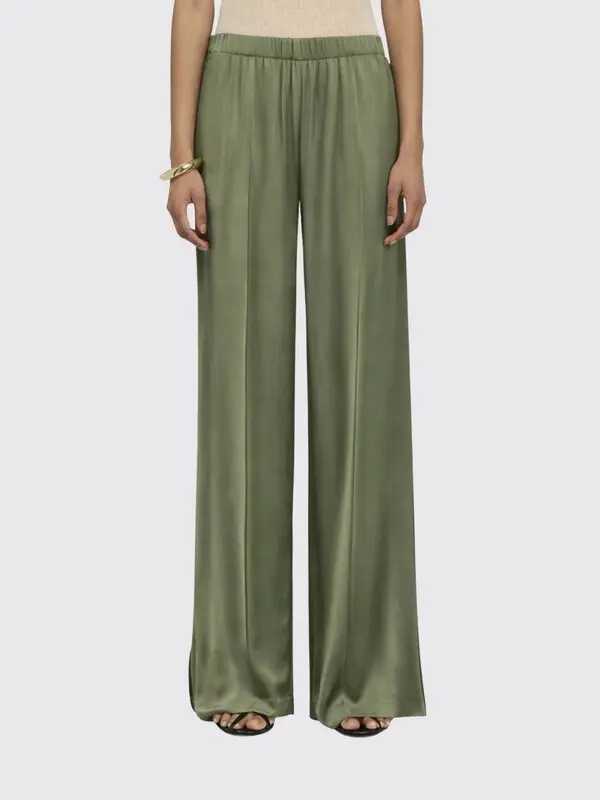 SEMICOUTURE Tailored Wide-leg Trousers - Green