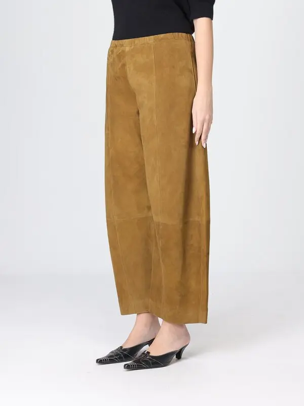 Khaite Suede Trousers - Brown