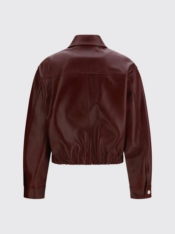 Versace Leather Jacket - Burgundy
