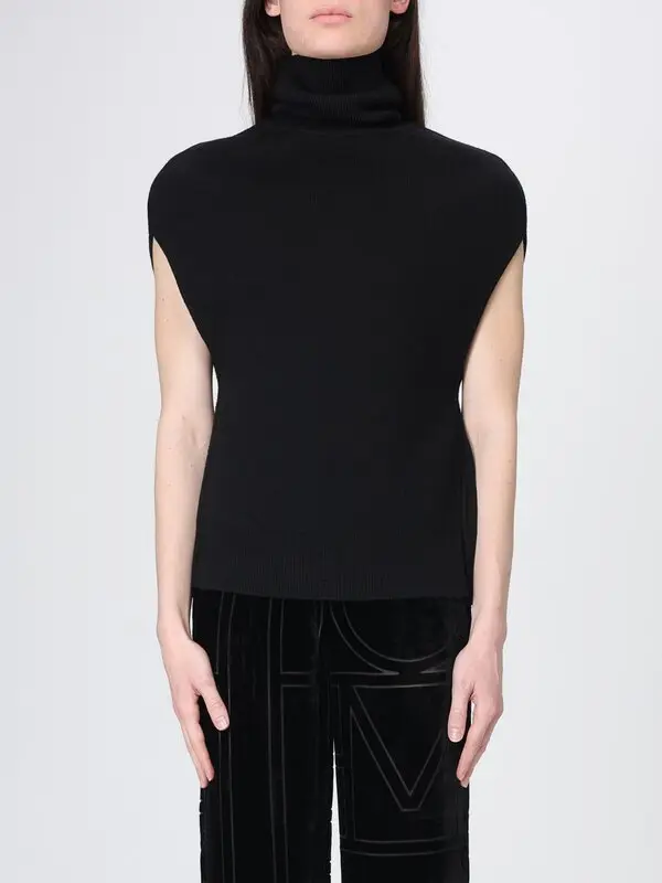 TOTEME Sleeveless Turtleneck Sweater - Black
