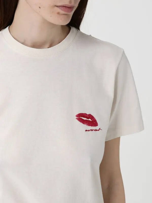 Isabel Marant Étoile Embroidered Lip Print T-shirt
