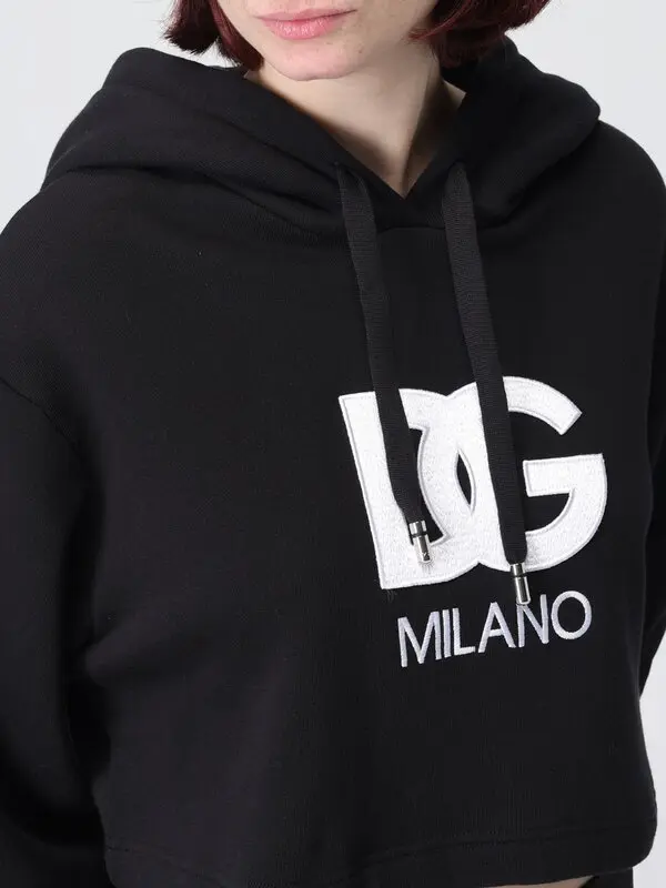 Dolce & Gabbana Cropped Logo Hoodie