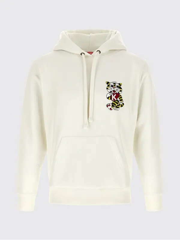 Kenzo Embroidered Tiger Hoodie - White