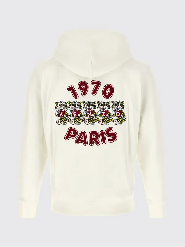 Kenzo Embroidered Tiger Hoodie - White