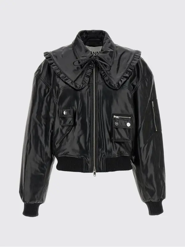 GANNI Bomber Jacket - Black