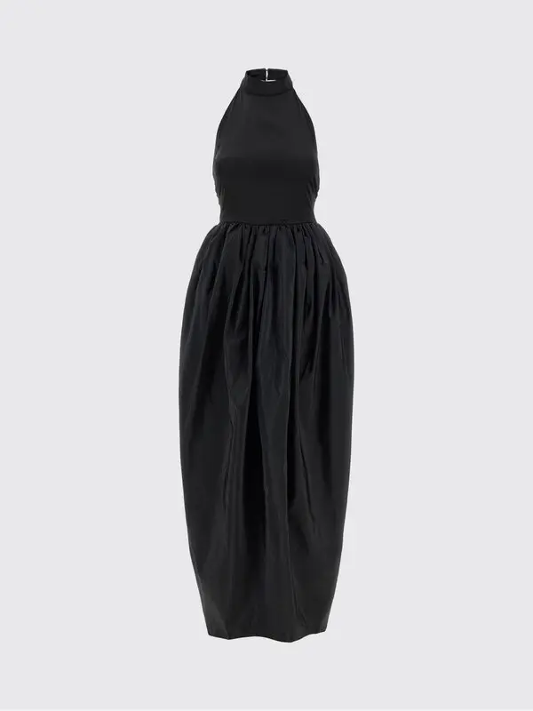 ROTATE BY BIRGER CHRISTENSEN Halter Neck Dress With Full Skirt - Black