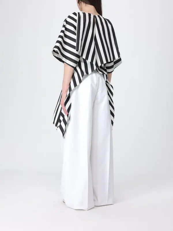 Jacquemus Striped Cotton And Silk Kaftan Dress