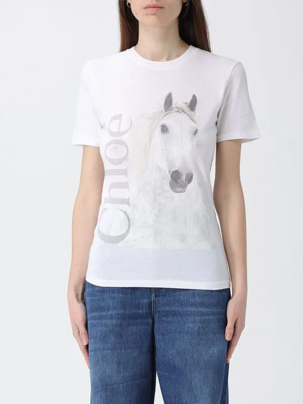 Chloé Graphic T-shirt - White