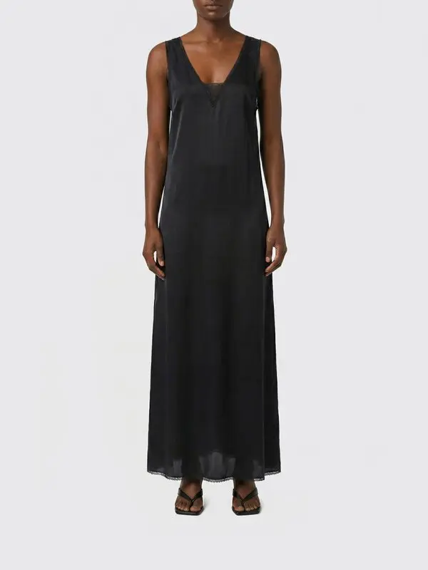 Zadig&Voltaire Lace Trim Maxi Dress - Black