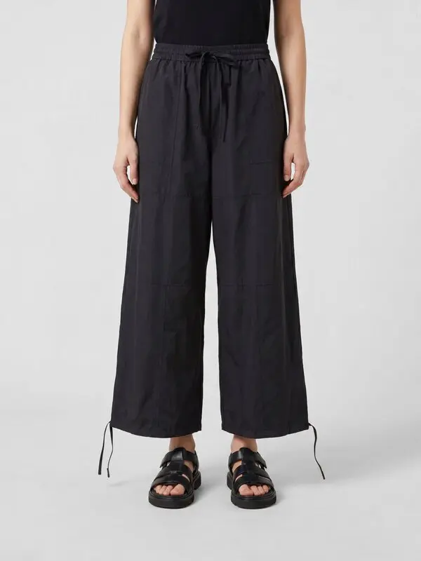 Kenzo High-waisted Wide-leg Trousers - Black