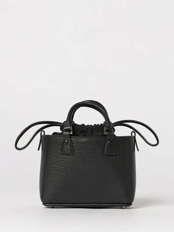 MAISON MARGIELA 5ac Mini Grained Leather Bag - Black