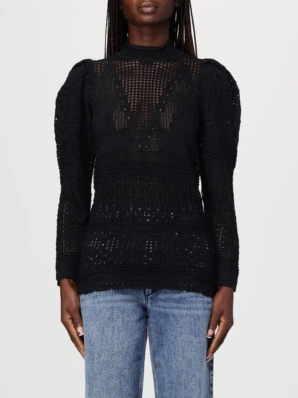 Isabel Marant Étoile Crochet Knit Top - Black