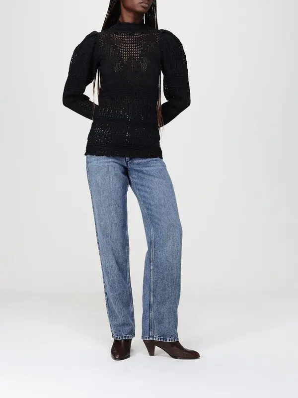 Isabel Marant Étoile Crochet Knit Top - Black