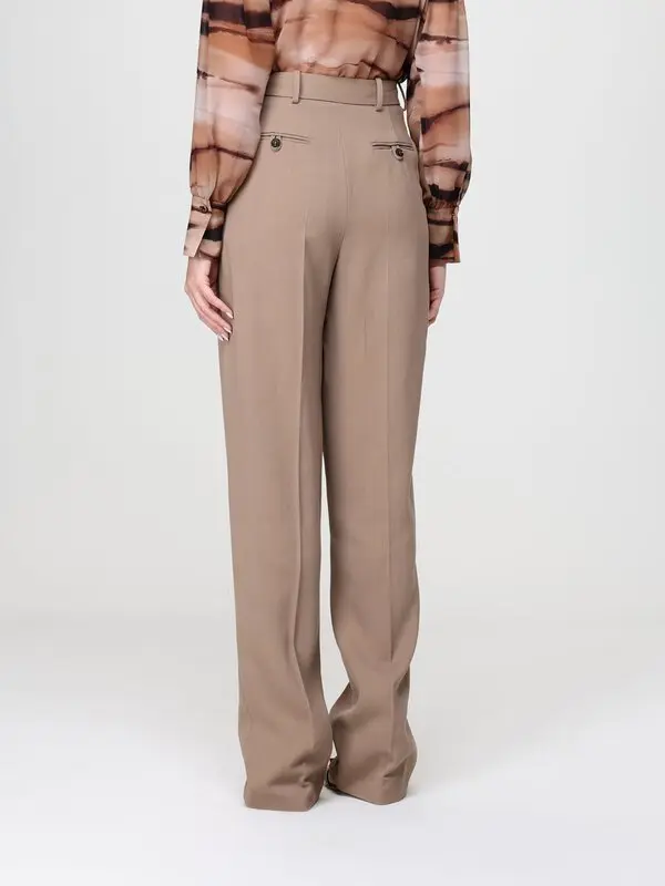 Elisabetta Franchi Tailored Wide Leg Trousers - Mud