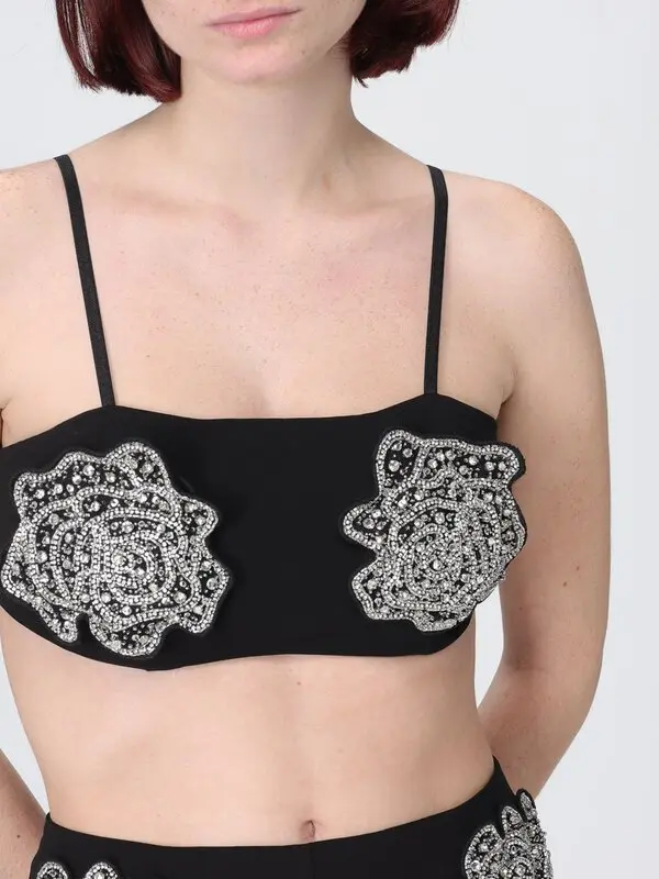 Pinko Embellished Cropped Top
