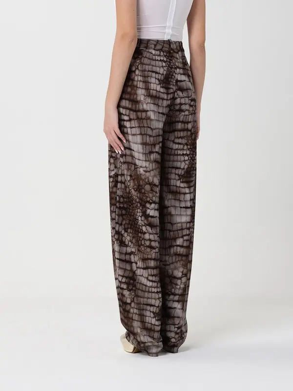 Elisabetta Franchi Viscose Trousers With Python Print