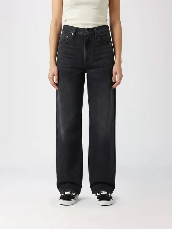 LEVI'S Five-pocket Straight Leg Jeans - Black
