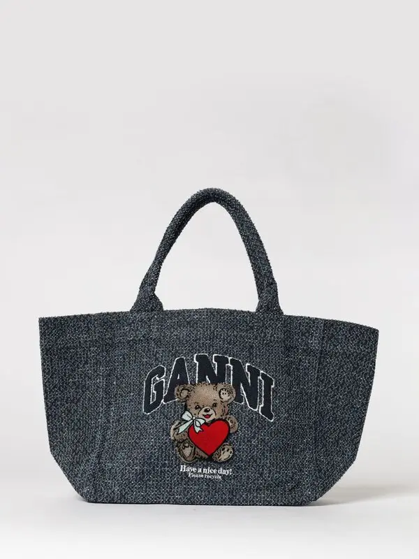 GANNI Tote Bag - Blue