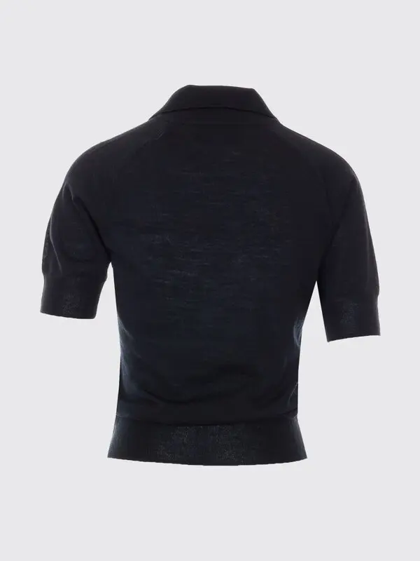 AMI Paris Wool Knit Polo Shirt