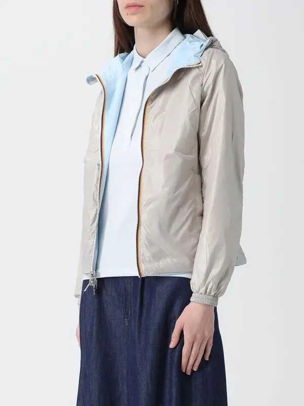 K-WAY Lil 2.0 Plus.2 Reversible Windbreaker Jacket - Beige