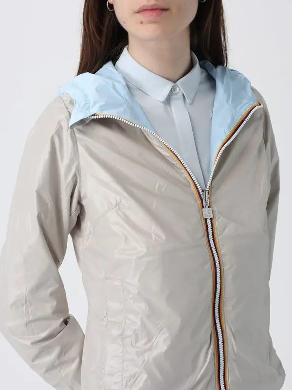 K-WAY Lil 2.0 Plus.2 Reversible Windbreaker Jacket - Beige