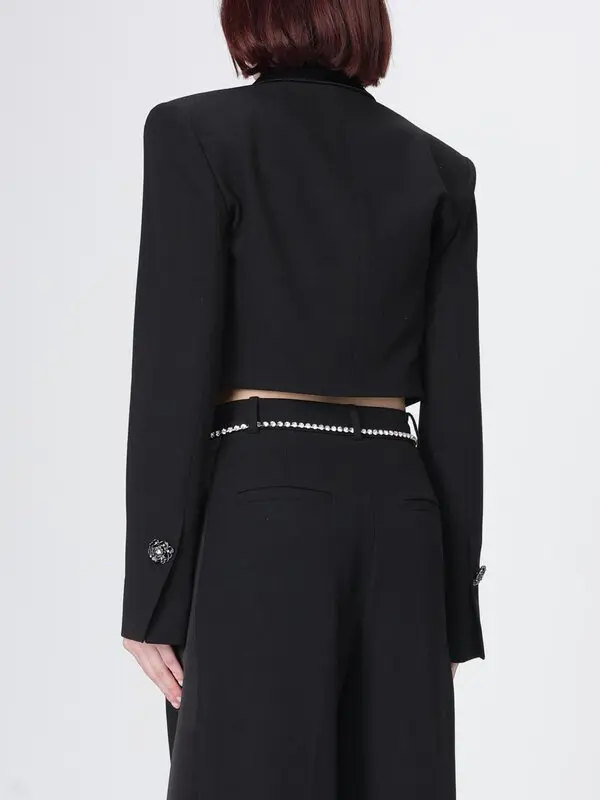 Pinko Cropped Blazer With Shawl Collar