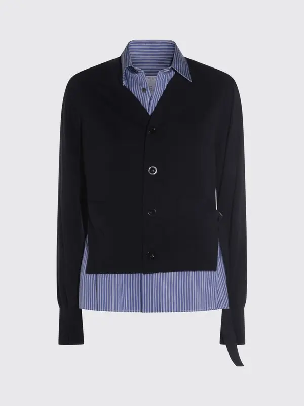 Sacai Double-layer Cotton Cardigan