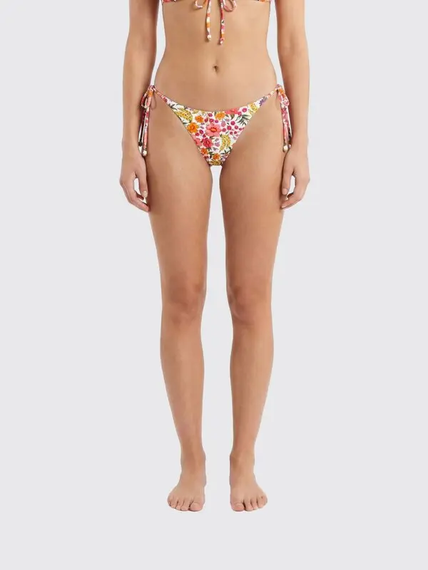 Farm Rio Polyamide Bikini Bottom With Floral Print - White