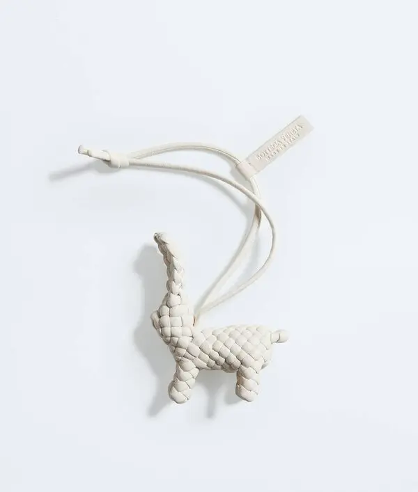 Bottega Veneta Rabbit Charm - White